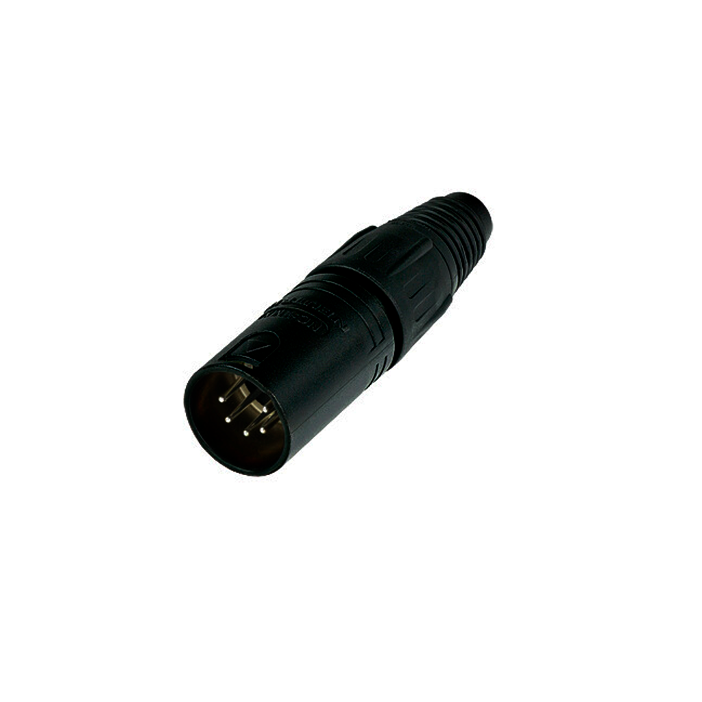 Conector Xlr5 Neutrik Dmx Macho Negro Mod. NC5MXX-BAG — gbamusicstore