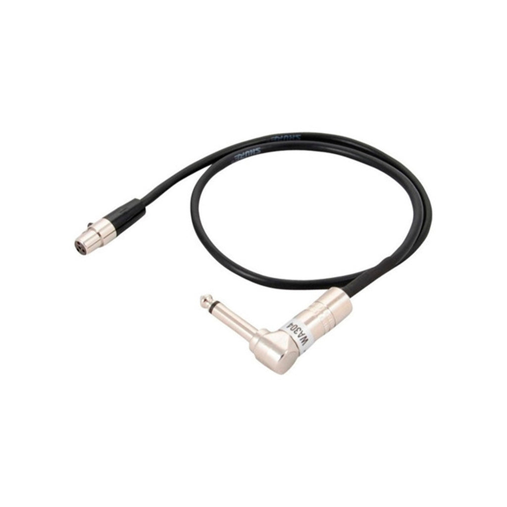 Cable Plug Angulado A TQG/TA4F Para BodyPack 75 cm Shure Mod. WA304 ...